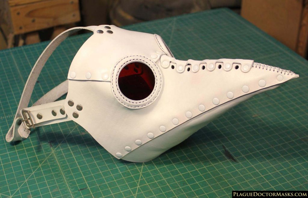 Plague Mask (beak mask) for Glasses Wearers for sale - White Color